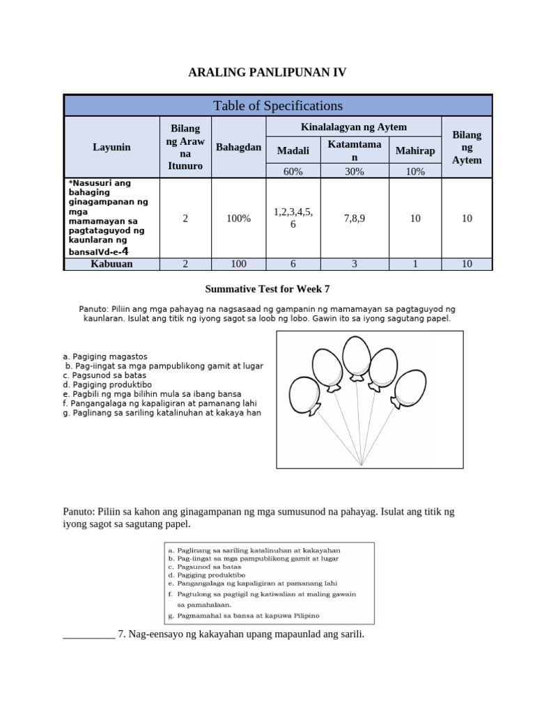 Ap Iv Summative Week 7 | PDF