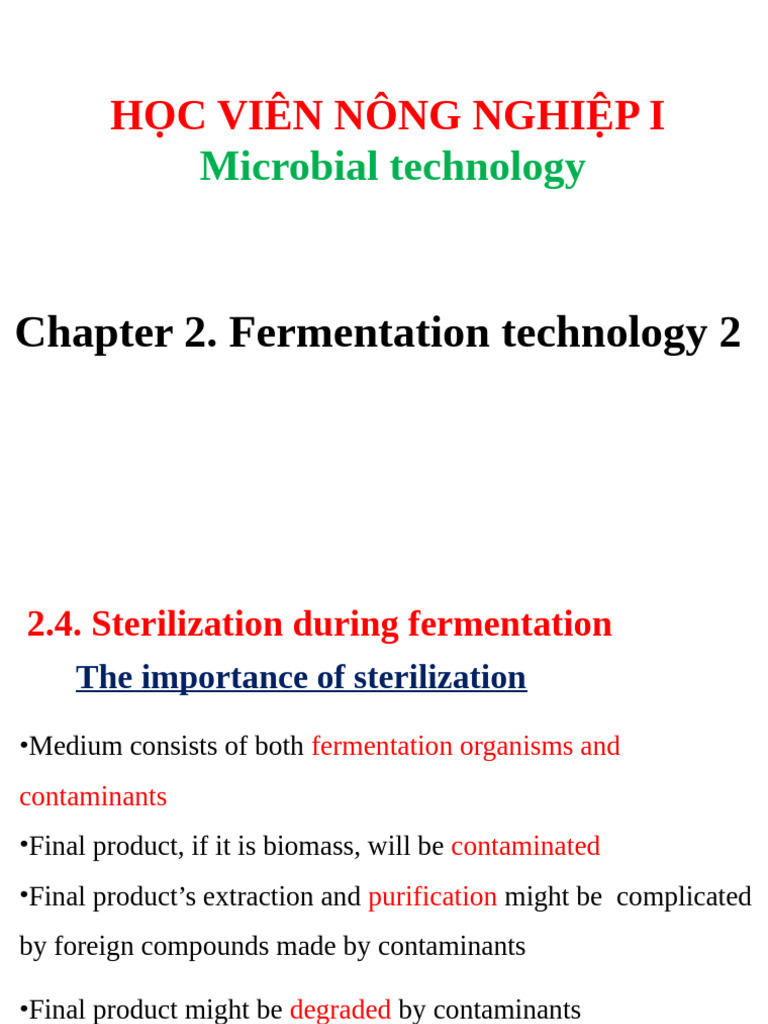 Chappter 2 - Fermentation Technology2 | PDF | Fermentation | Beer