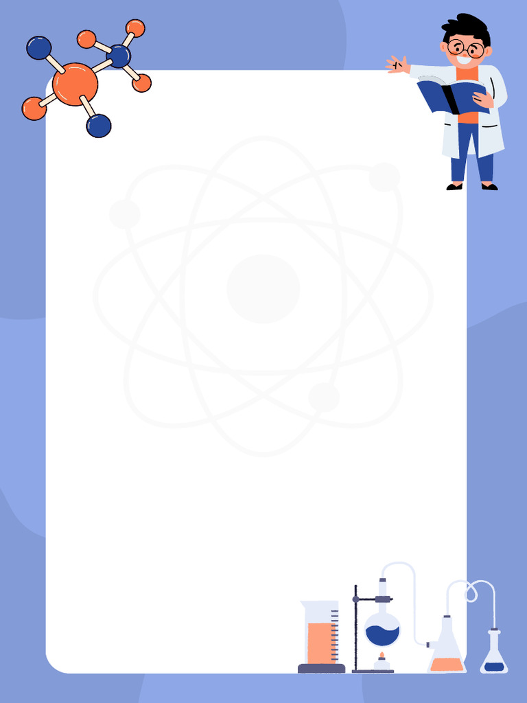 Blue Illustration Experiment Blank Paper A4 Document Page Border | PDF