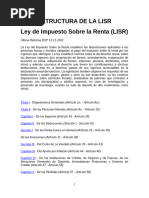 Estructura de LISR 2024 | PDF | Impuesto sobre la renta | Business