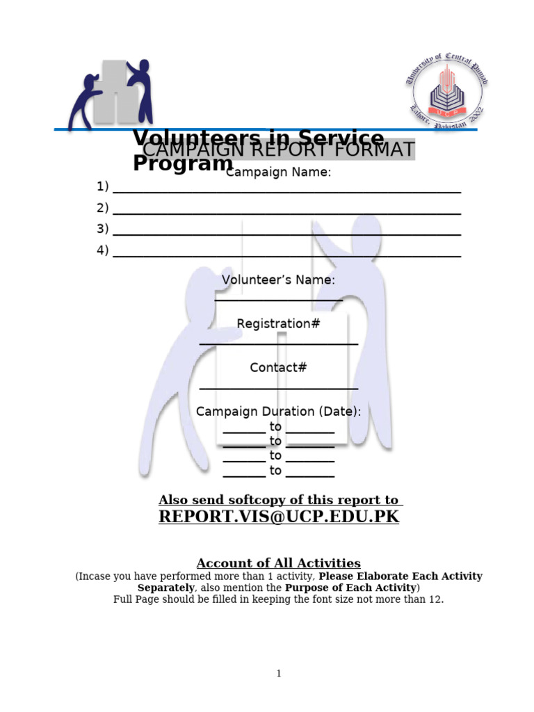 Volunteer Campaign Report Guide | PDF