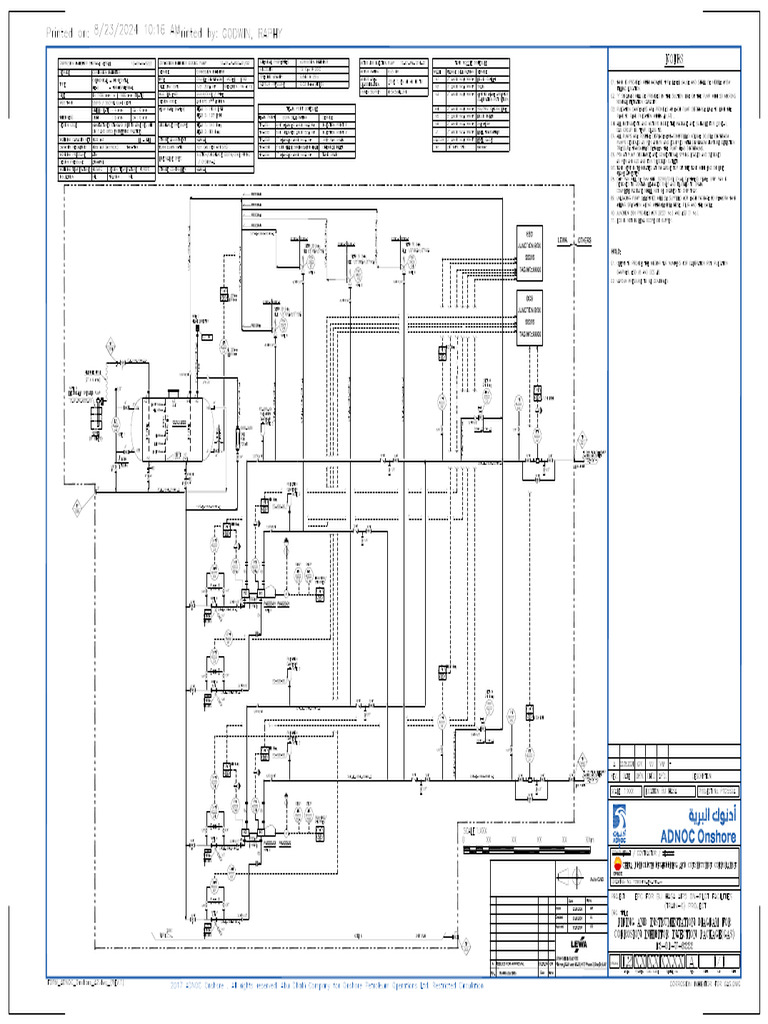 P&ID For Corrosion Inhibitor Injection Package 12-01-U-6222 | PDF