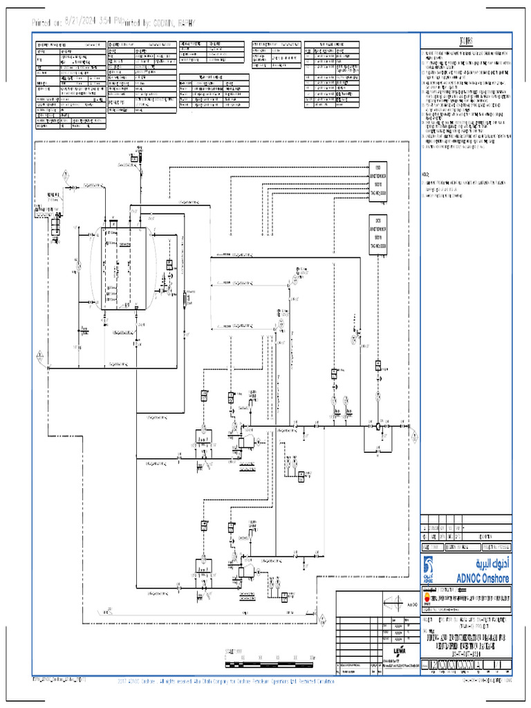 P&ID For Demulsifier Injection Package 12-01-U-1214 | PDF
