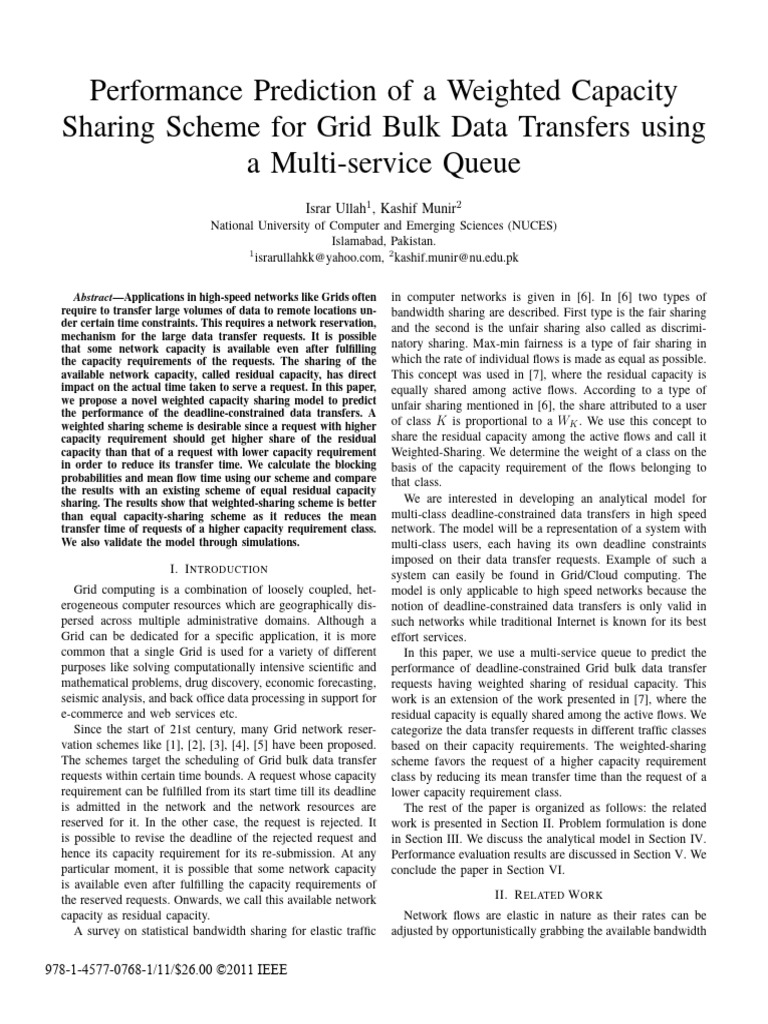 Sample Paper | PDF | Grid Computing | Markov Chain