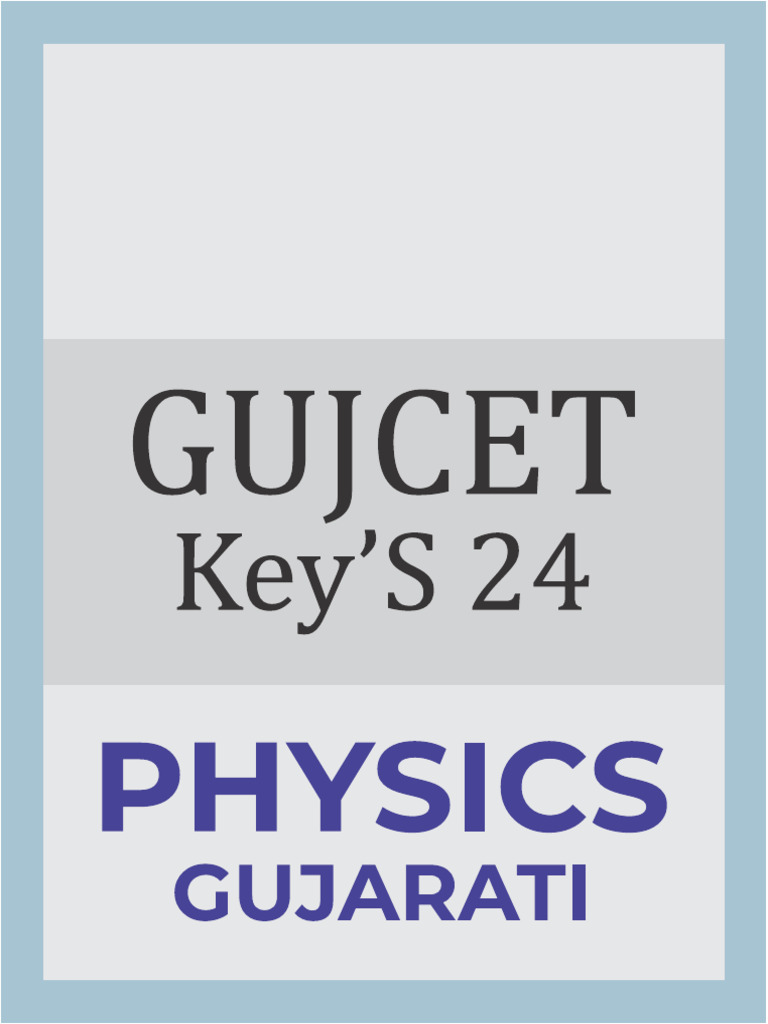 STD 12 01 Physics Gujcet24 Guj | PDF | Radio | Radio Spectrum