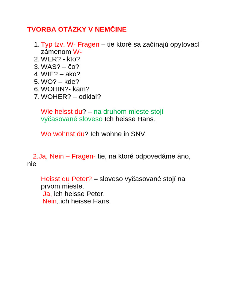 Tvorba Otázky V | PDF