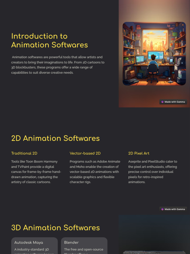Introduction-to-Animation-Softwares | PDF | 3 D Computer Graphics | 2 D Computer Graphics