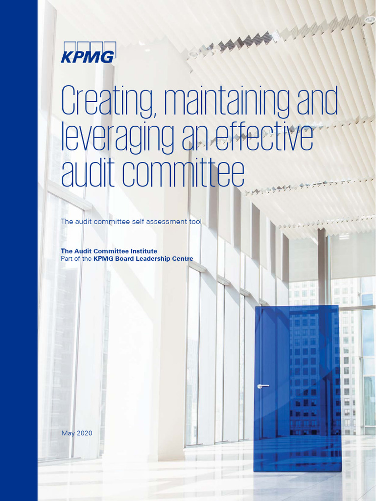 Audit Committee Self-Assessment Tool | PDF | Audit Committee | Audit