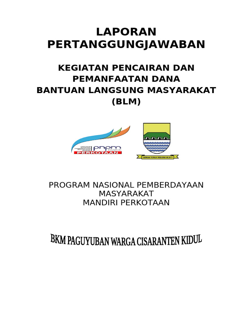Laporan Tahunan Bkm Ciskid Pdf Ilmu Sosial