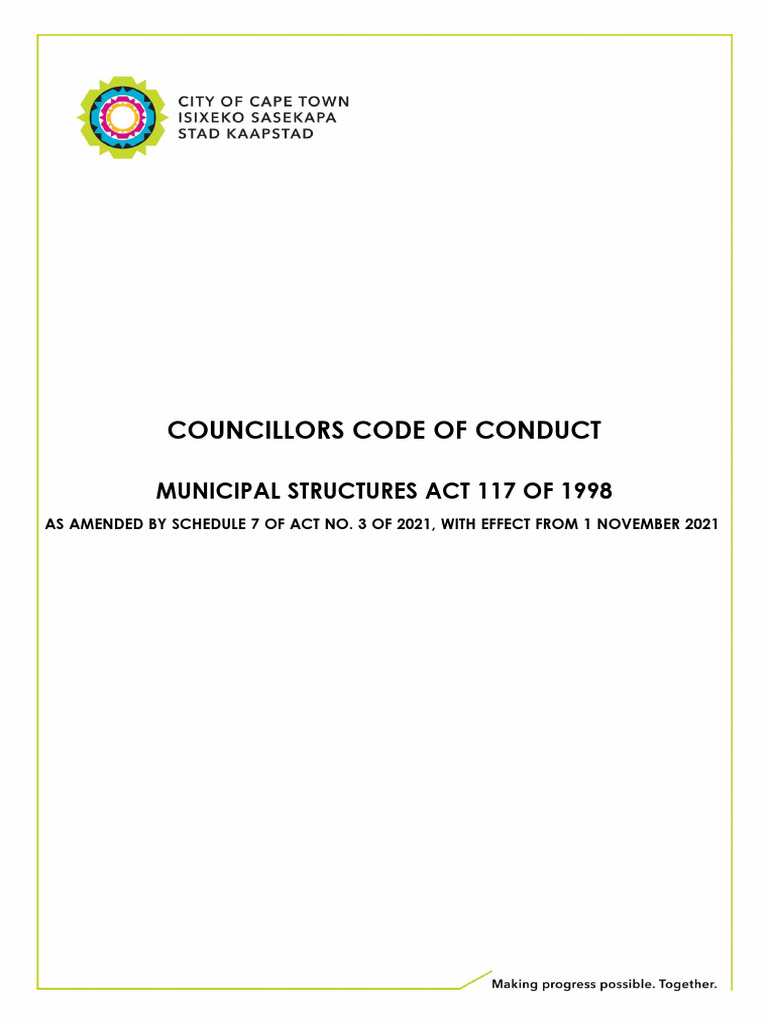 Code of Conduct for Councillors | PDF | Committee | Confidentiality
