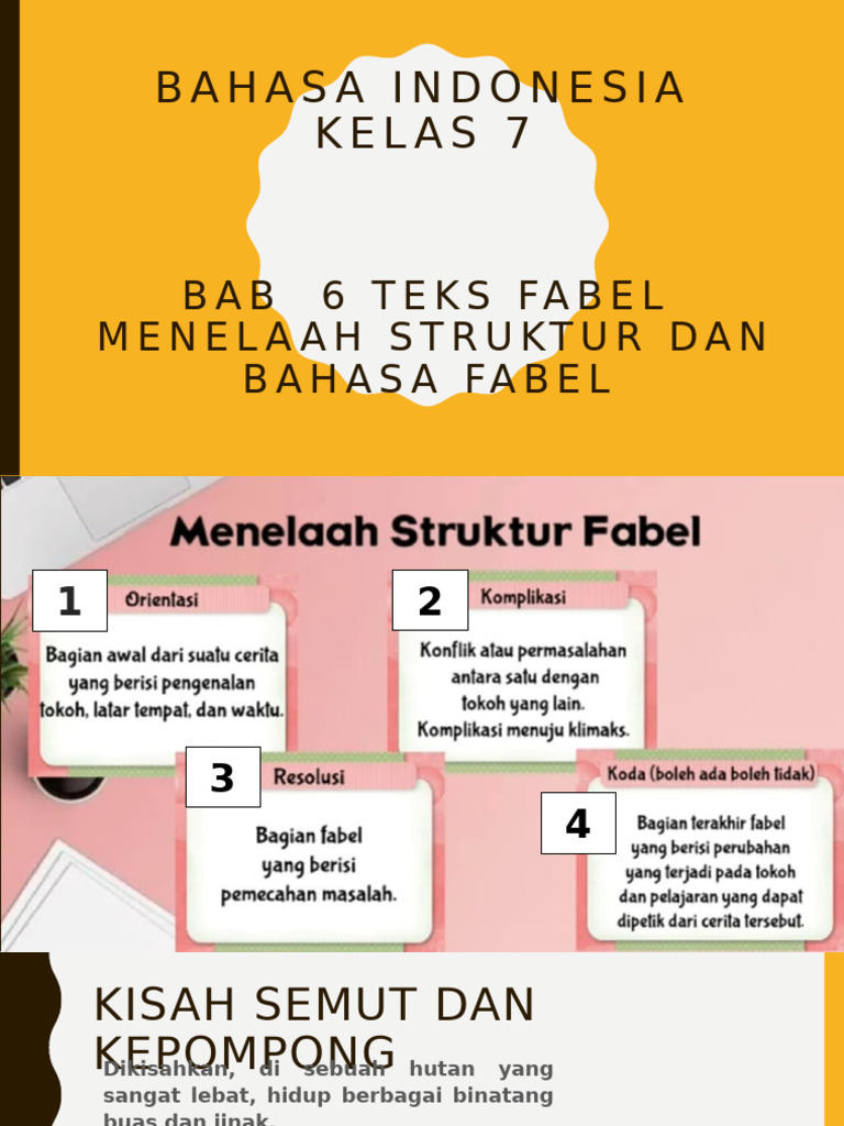 Teks Fabel KLS 7 (Struktur Dan Bahasa) | PDF | Dewasa Muda | Fiksi Umum