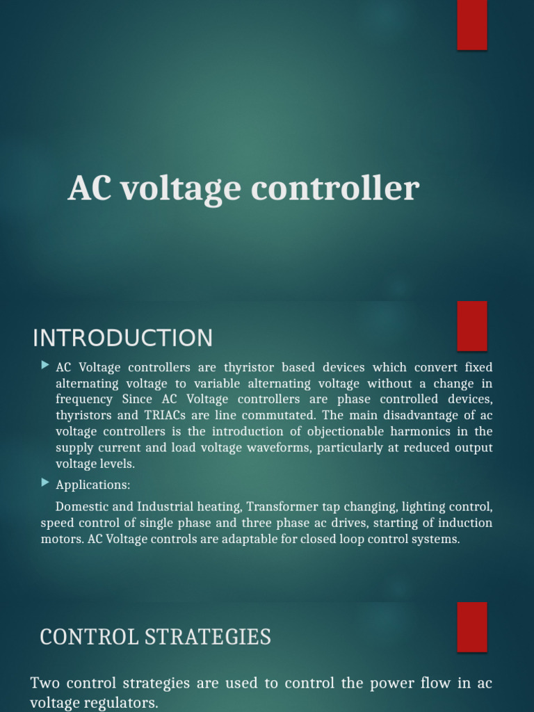 Ac Voltage Controller | PDF | Alternating Current | Transformer