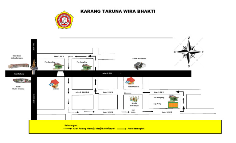Denah Lokasi Takbir Keliling-3 | PDF