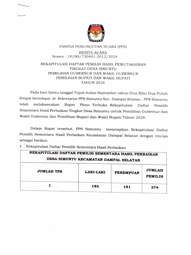 BA Pleno PSHP Simuntu | PDF