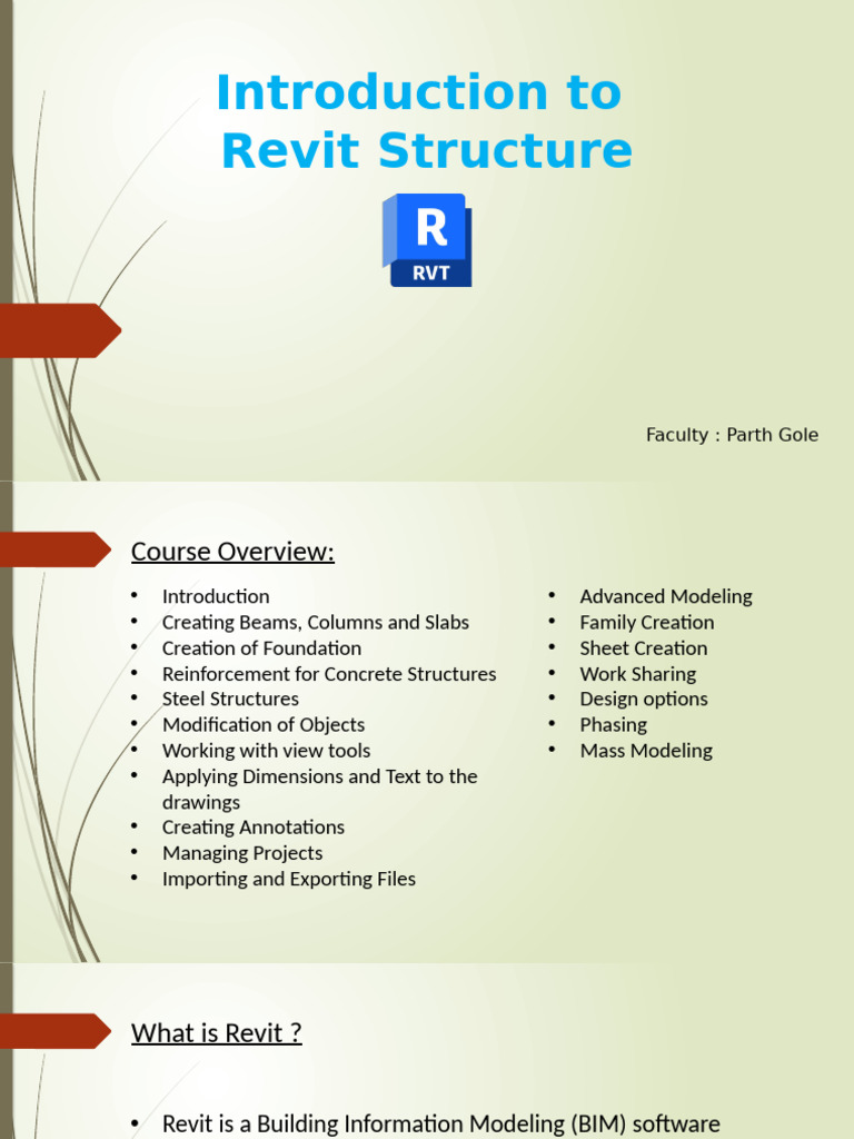 00_Introduction to Revit Structure_Old | PDF | Autodesk Revit | Building Information Modeling