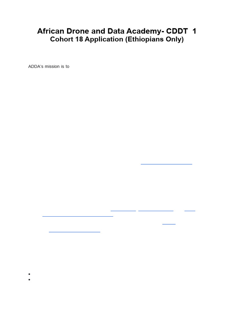 African Drone and Data Academy Circular | PDF | Unmanned Aerial Vehicle ...