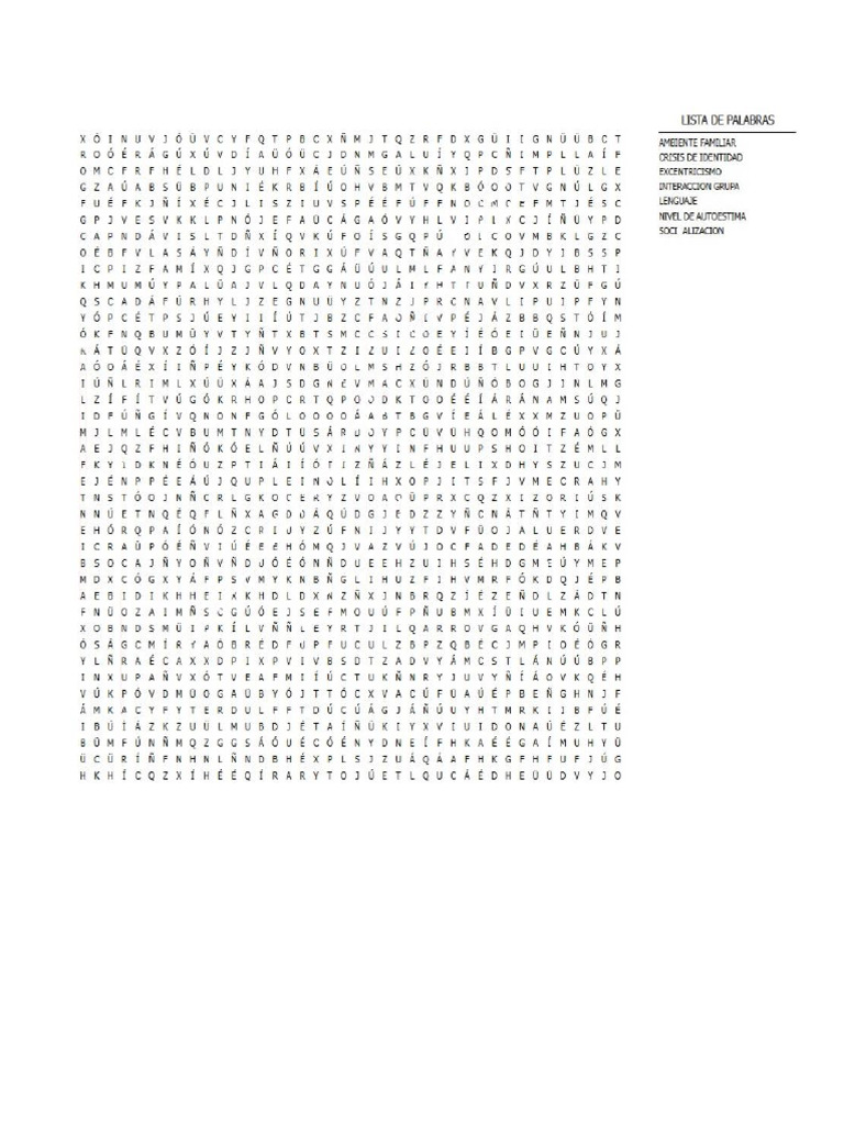 Sopa de Letras | PDF