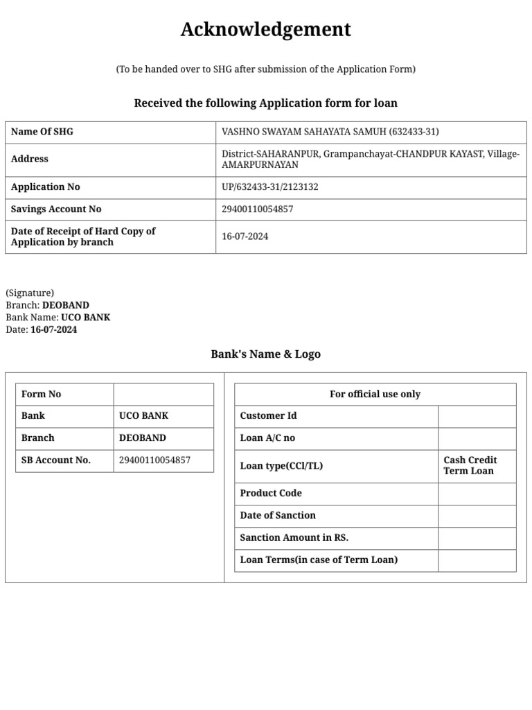 Review Application Shg | PDF | Banks | Interest