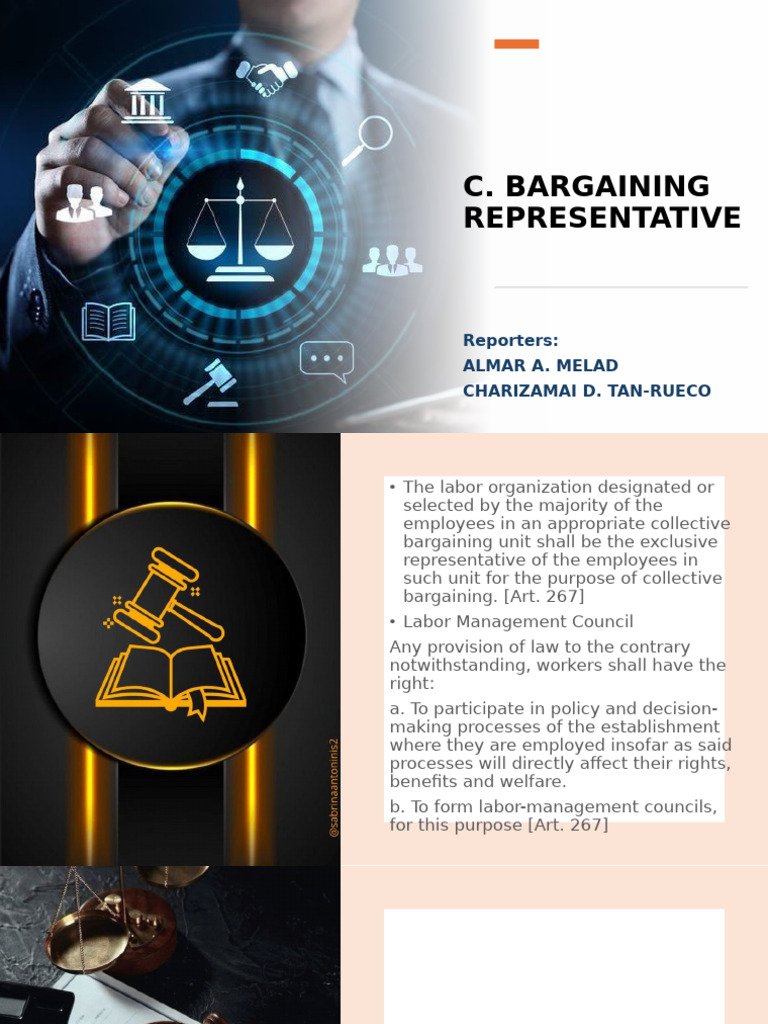 Bargaining Representative | PDF | Employment | Collective Agreement