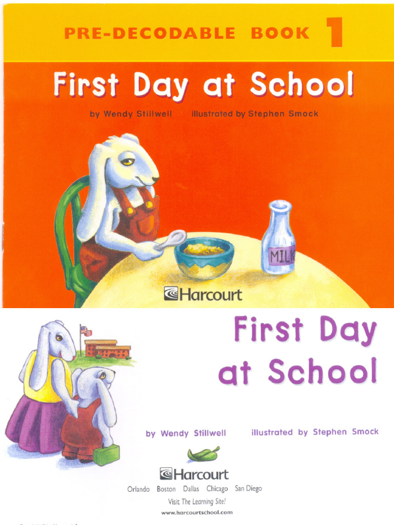 Book 1 First Day at School | PDF
