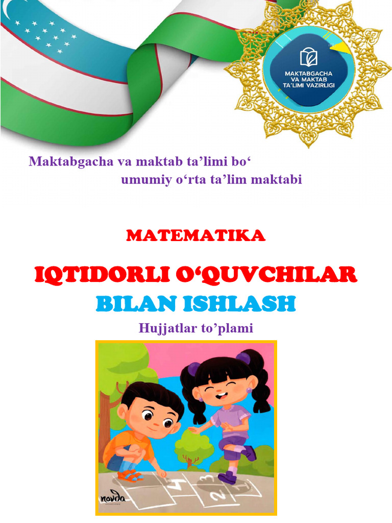 4 Sinf Matematika IQTIDORLI O'QUVCHILAR BILAN ISHLASH 2024 2025 | PDF