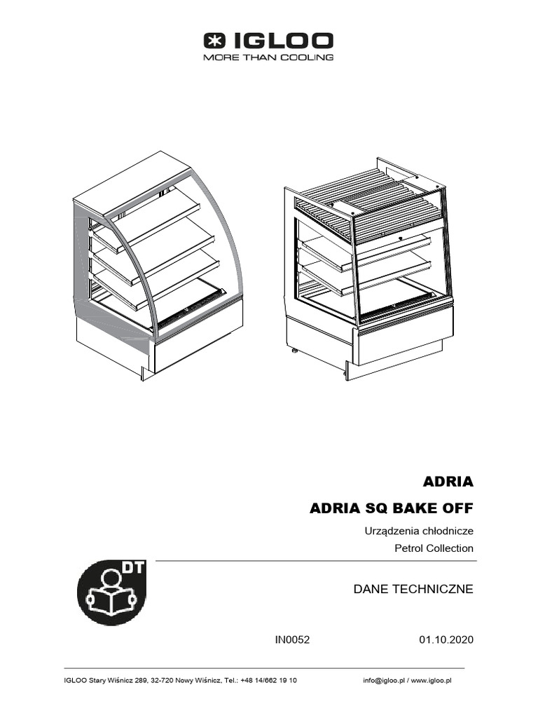 Adria - SQ Bake Off - DT - PL - EN - DE - IN0052 | PDF