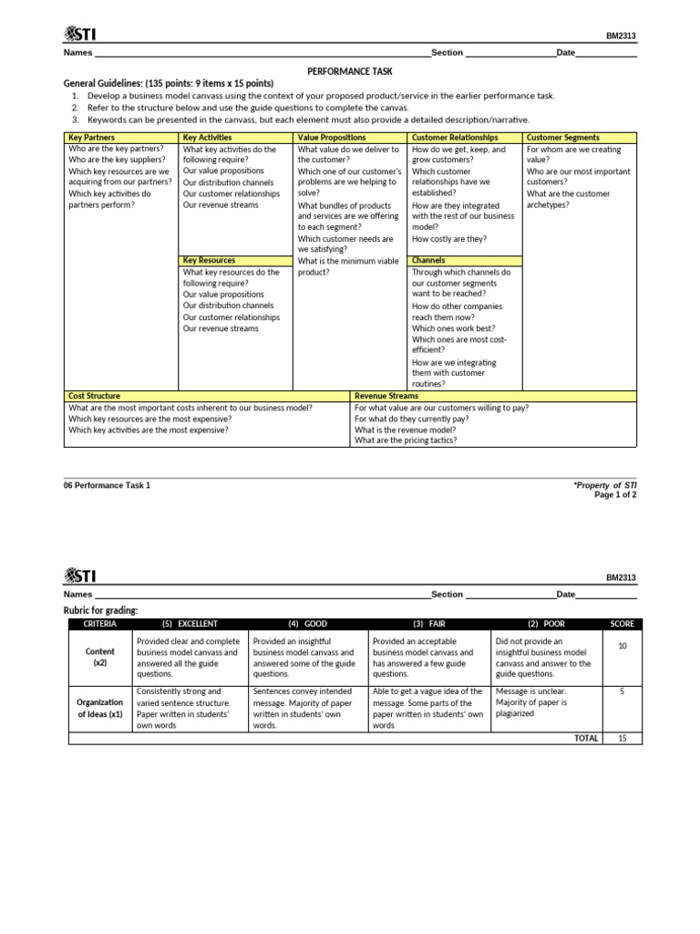 06 Performance Task 1 | PDF | Business Model | Economies