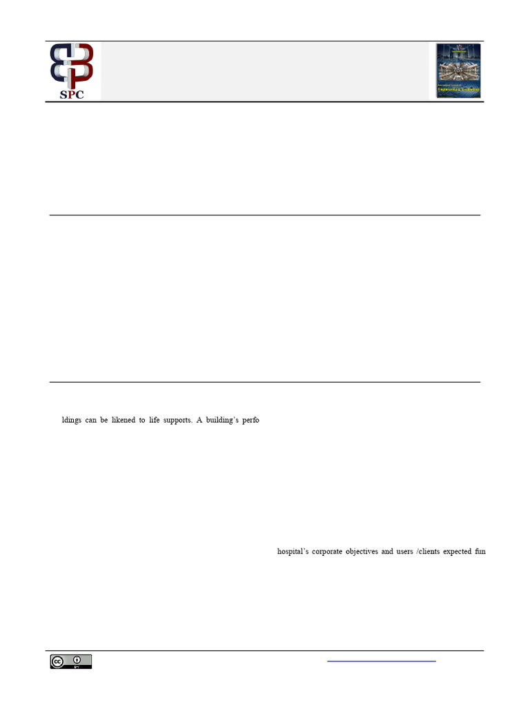 Hospital Building Maintenance Management Model | PDF | Methodology ...