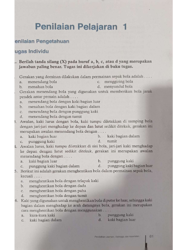 Latihan Mandiri Penjas | PDF