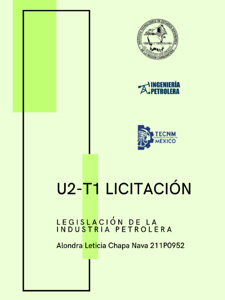 U2-T1 Licitación | PDF | Petróleo | Economias