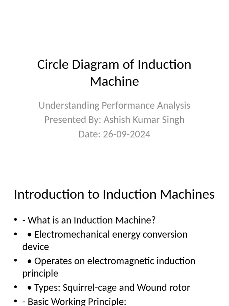 Circle Diagram of Induction Machine Presentation | PDF ...