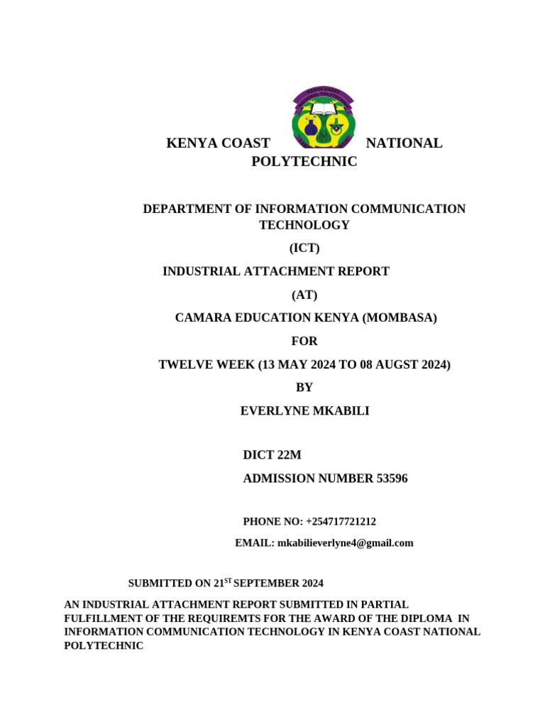 EVERLYNE MKABILI | PDF | Computer Network | Personal Computers