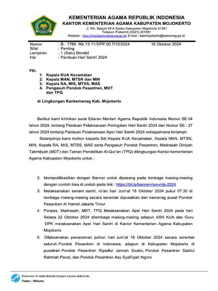 Surat Panduan HSN 2024 Fixx | PDF