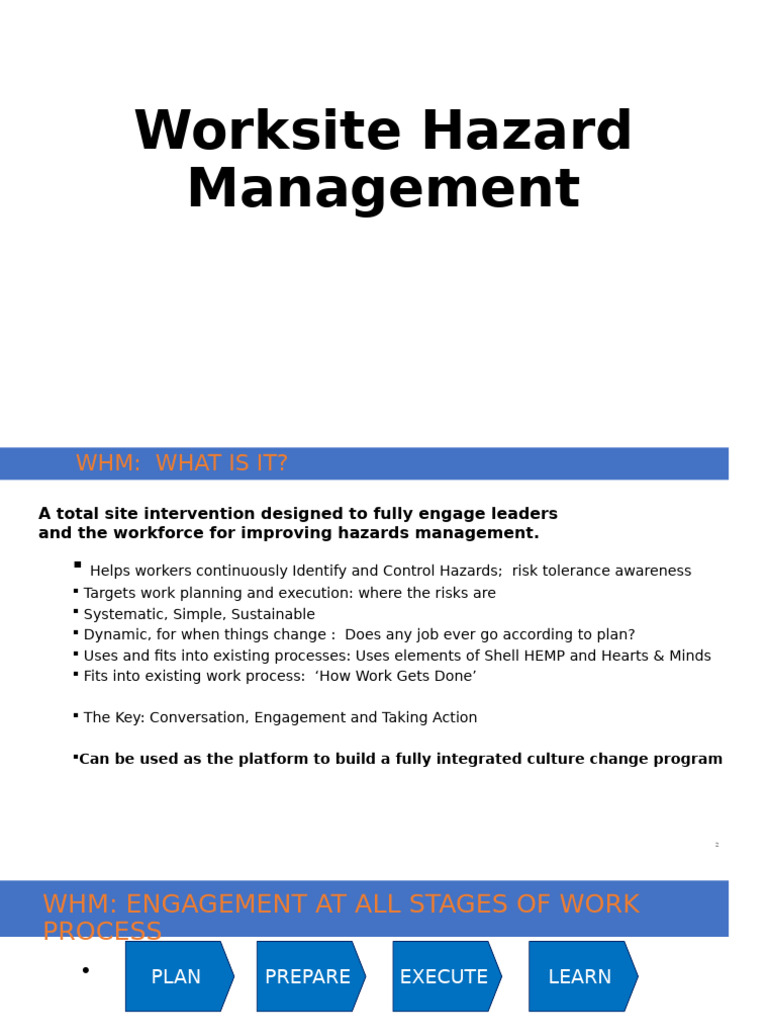 Worksite Hazard Management | PDF | Business