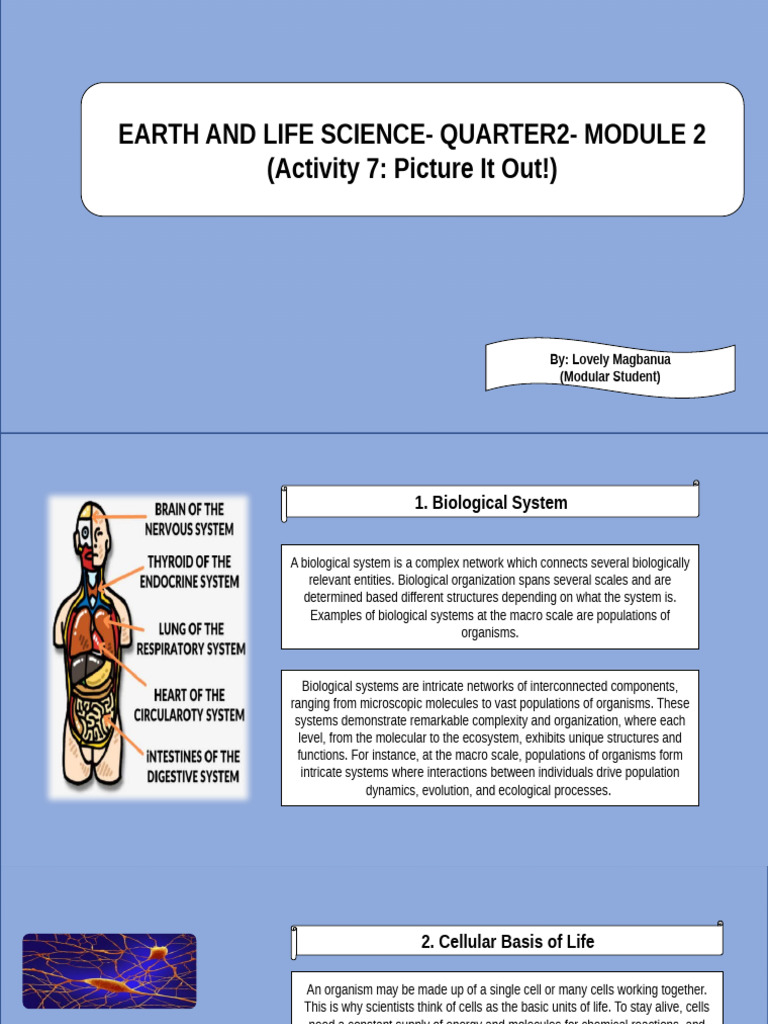 Understanding Biological Systems and Life | PDF | Life | Biology