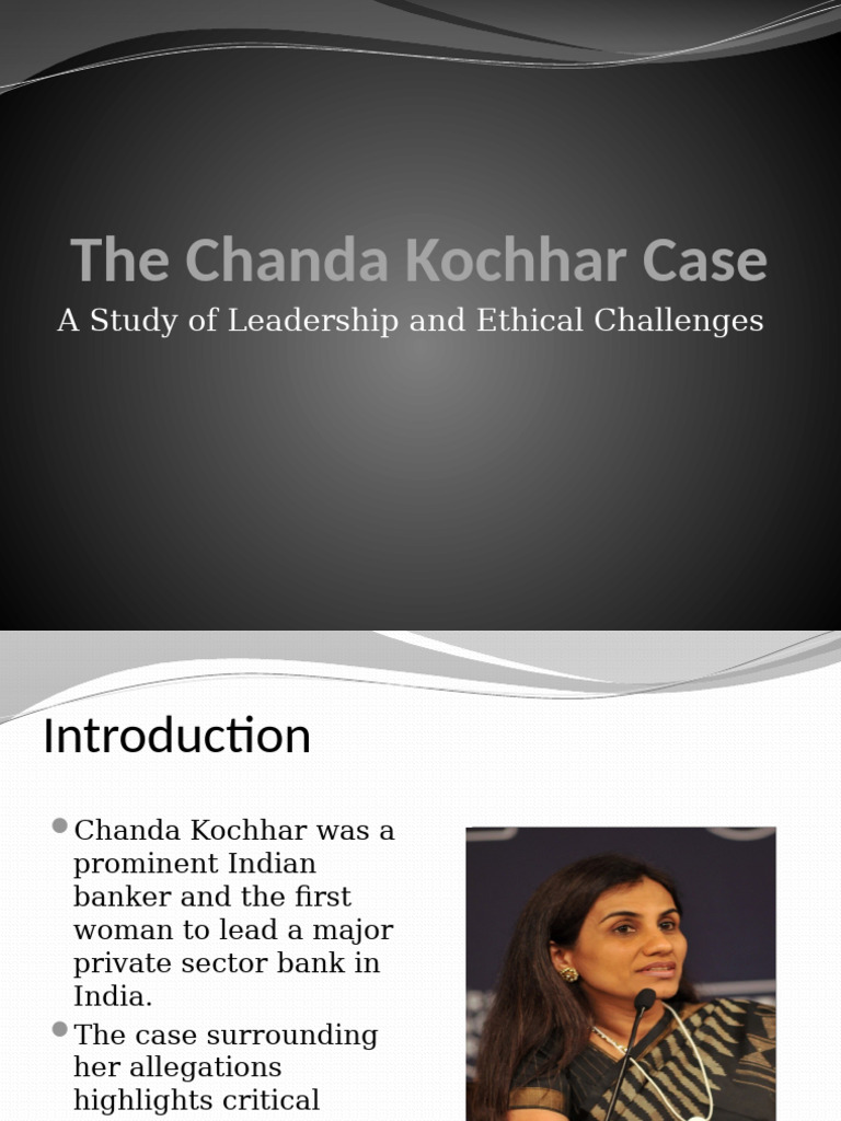 The Chanda Kochhar Case | PDF | Career & Growth