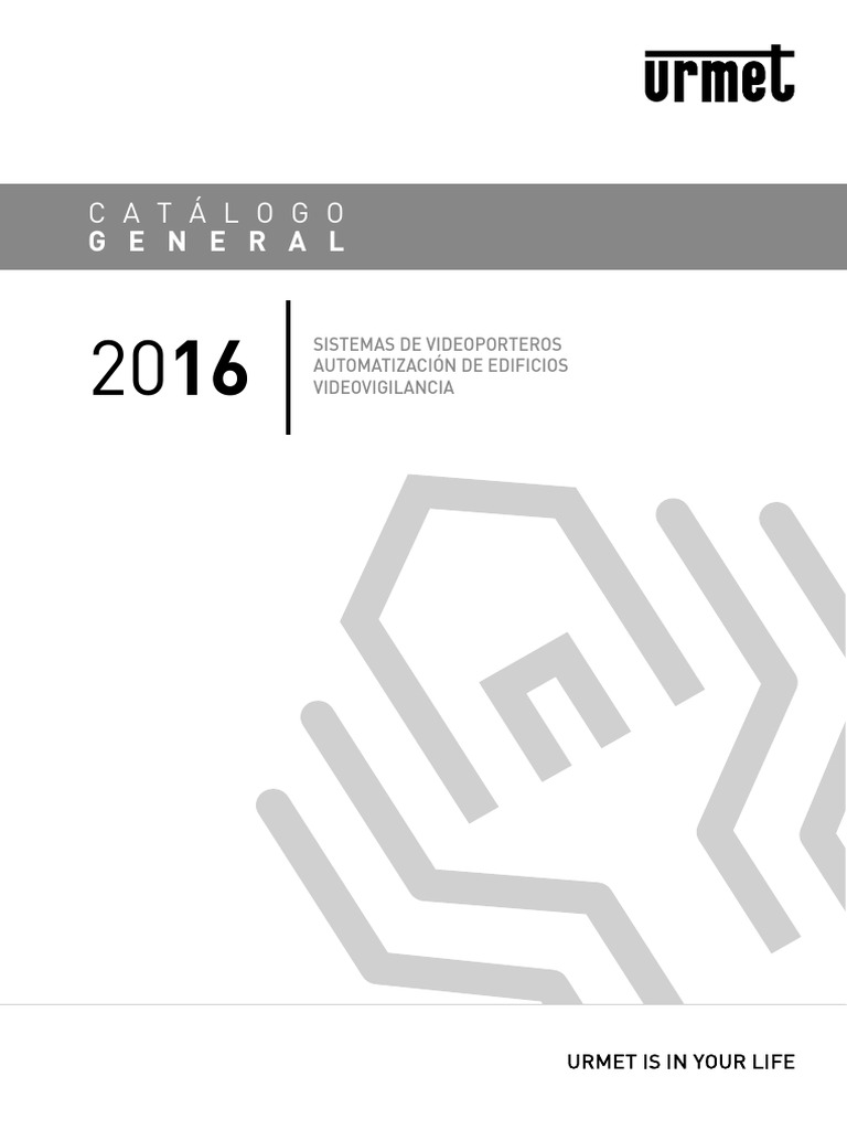 Catálogo General Urmet 2016 | PDF | Circuito cerrado de televisión | Automatización