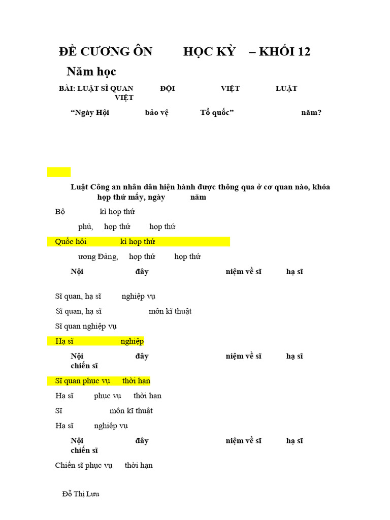 GDQP cuối kì II | PDF