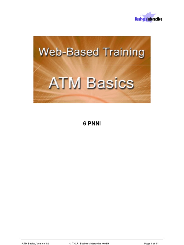 6 Pnni: Atm Basics, Version 1.6 T.O.P. Businessinteractive GMBH Page 1 of 11 | PDF ...