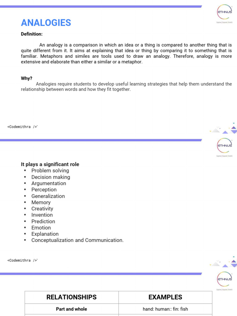 Analogy | PDF | Analogy | Metaphor