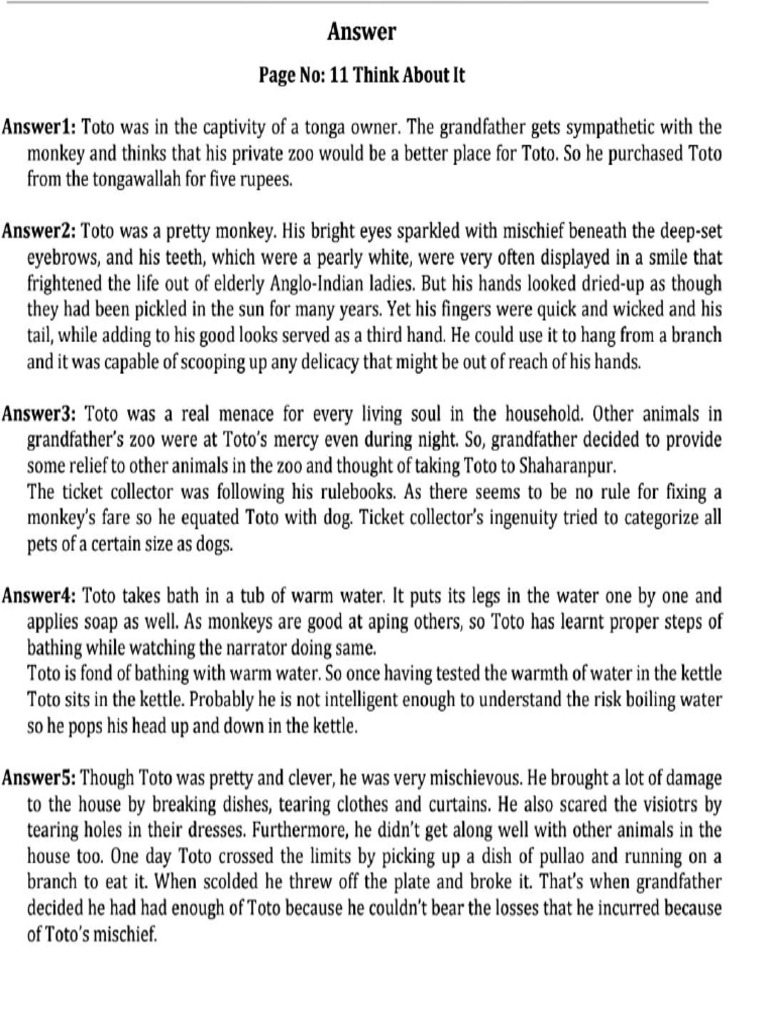 THE ADVENTURES OF TOTO | PDF