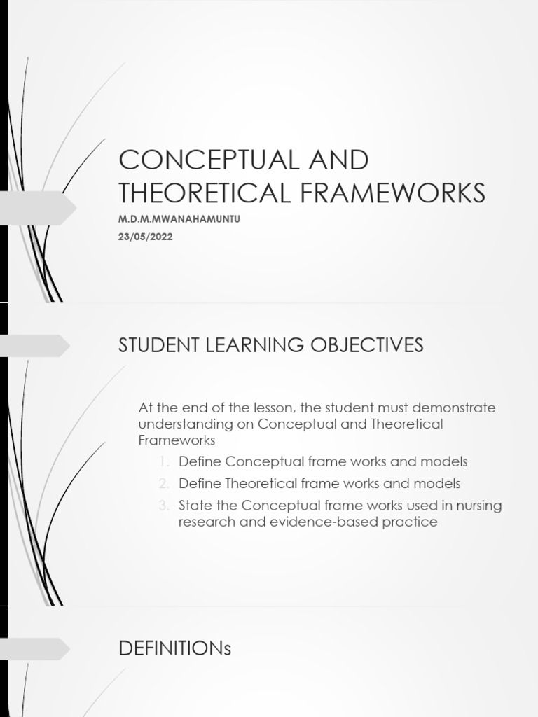Conceptual and Theoretical Framework - Class - 042946 | PDF | Theory ...