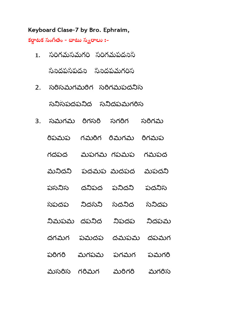 K7 దాటు స్వరాలు | PDF