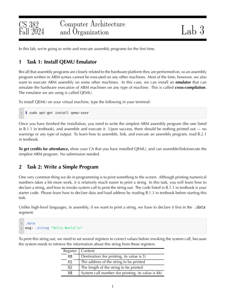 lab3 | PDF | String (Computer Science) | Emulator