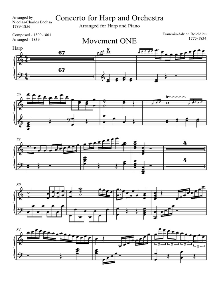 ConcertoForHarp Harp | PDF