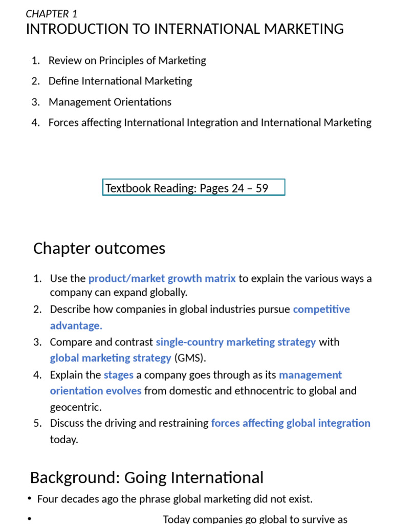 Introduction to International Marketing | PDF | Marketing | Marketing ...