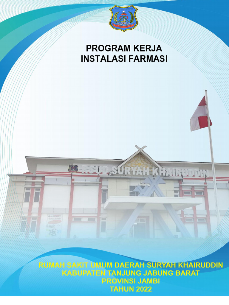 Cover Program Kerja Instalasi Farmasi | PDF