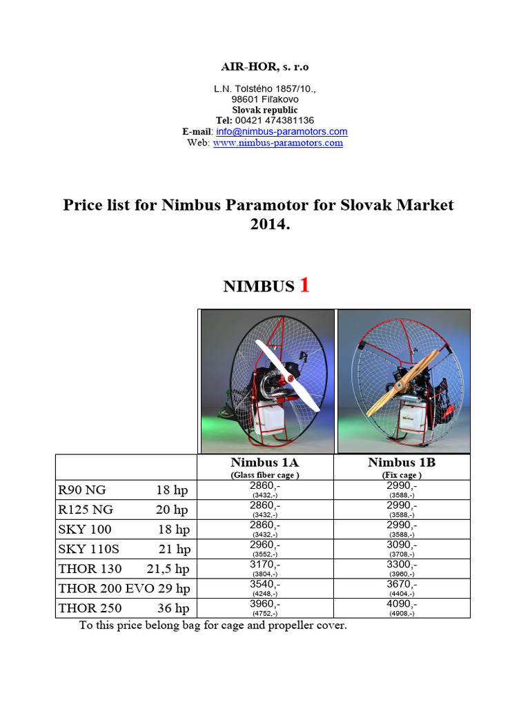 Nimbus-Paramotors | PDF
