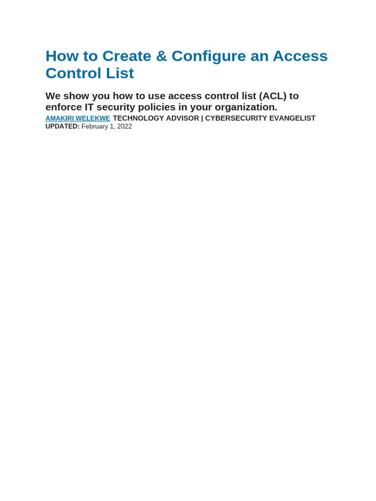 Notes Acl Pdf Internet Architecture Internet Protocols 