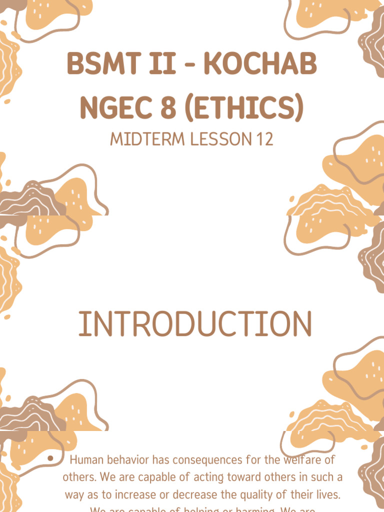 NGEC-8-ethics 20241014 115941 0000 | PDF | Reason | Morality